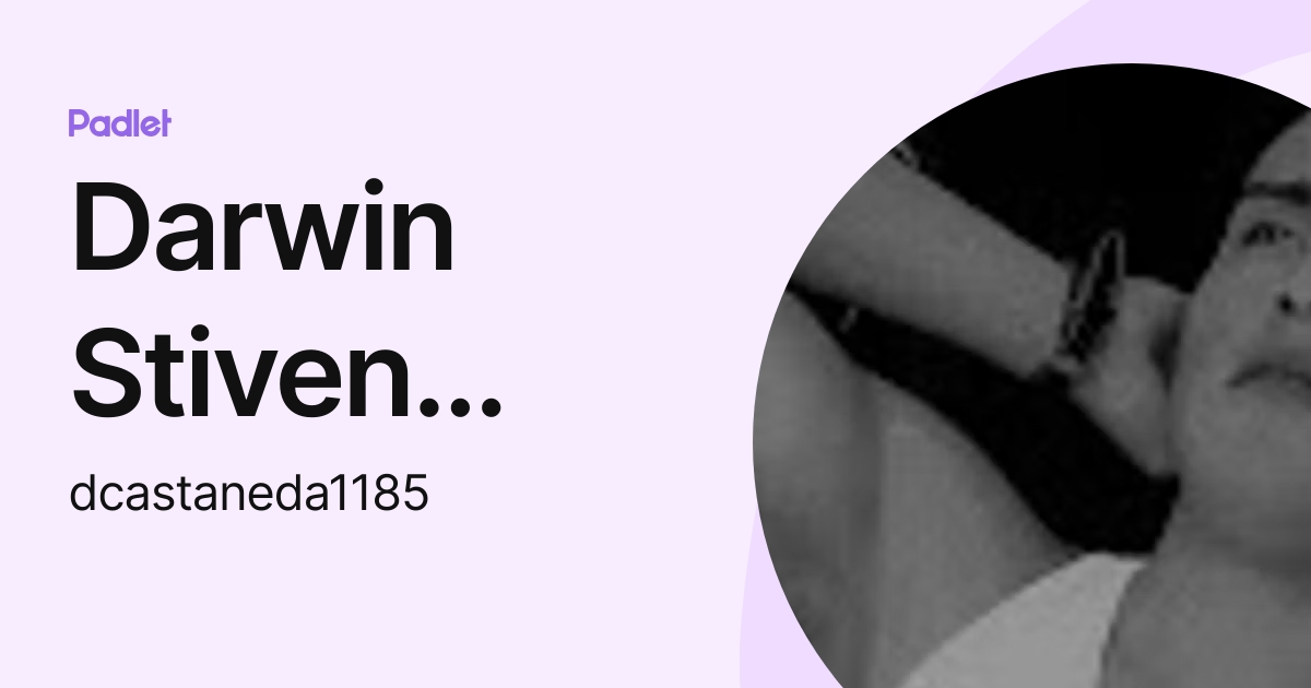 Darwin Stiven Castaneda Vilela (dcastaneda1185) profile | Padlet