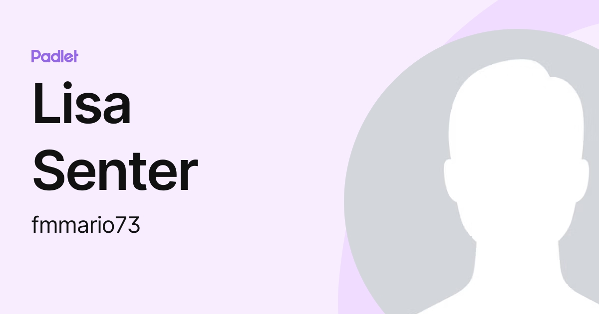 Lisa Senter (fmmario73) profile | Padlet