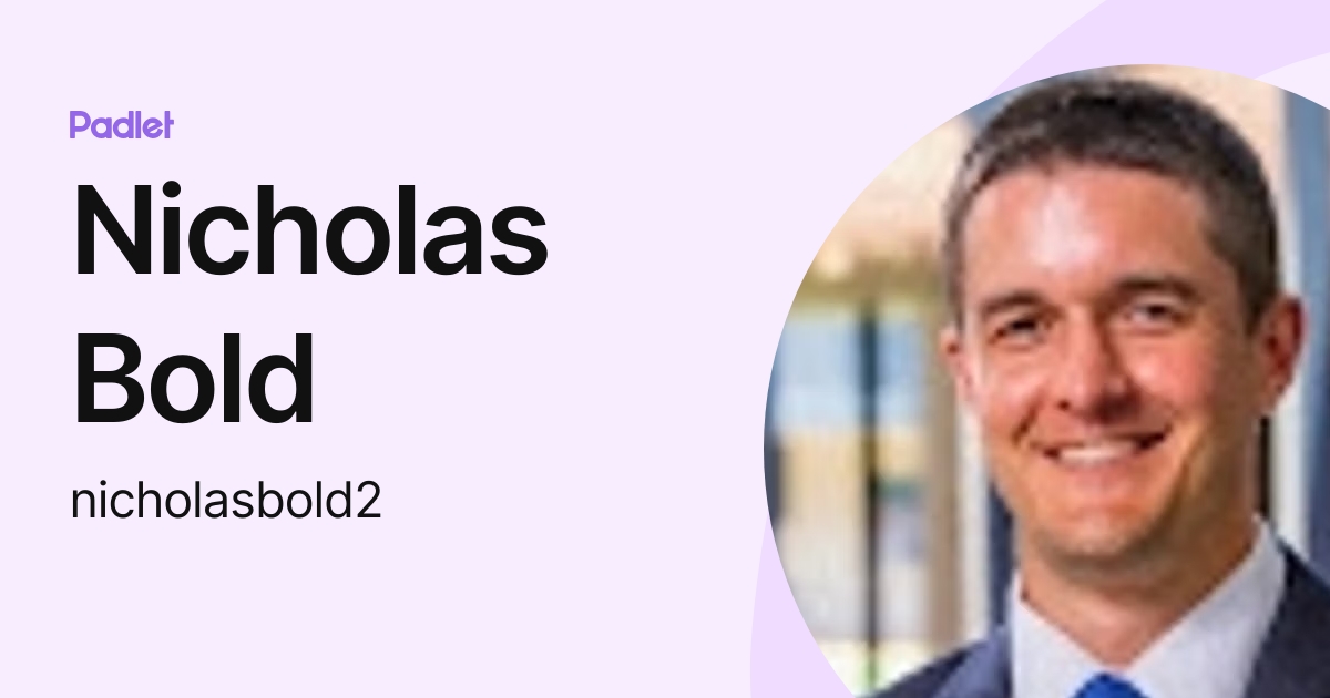 Nicholas Bold (nicholasbold2) profile | Padlet