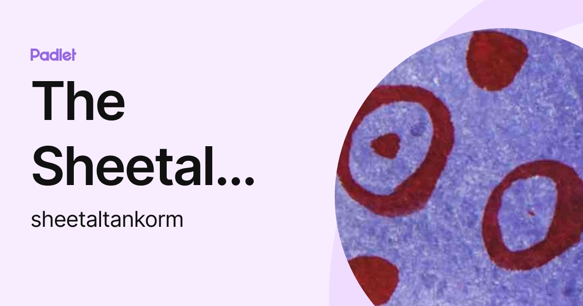 The Sheetal Group (sheetaltankorm) profile | Padlet
