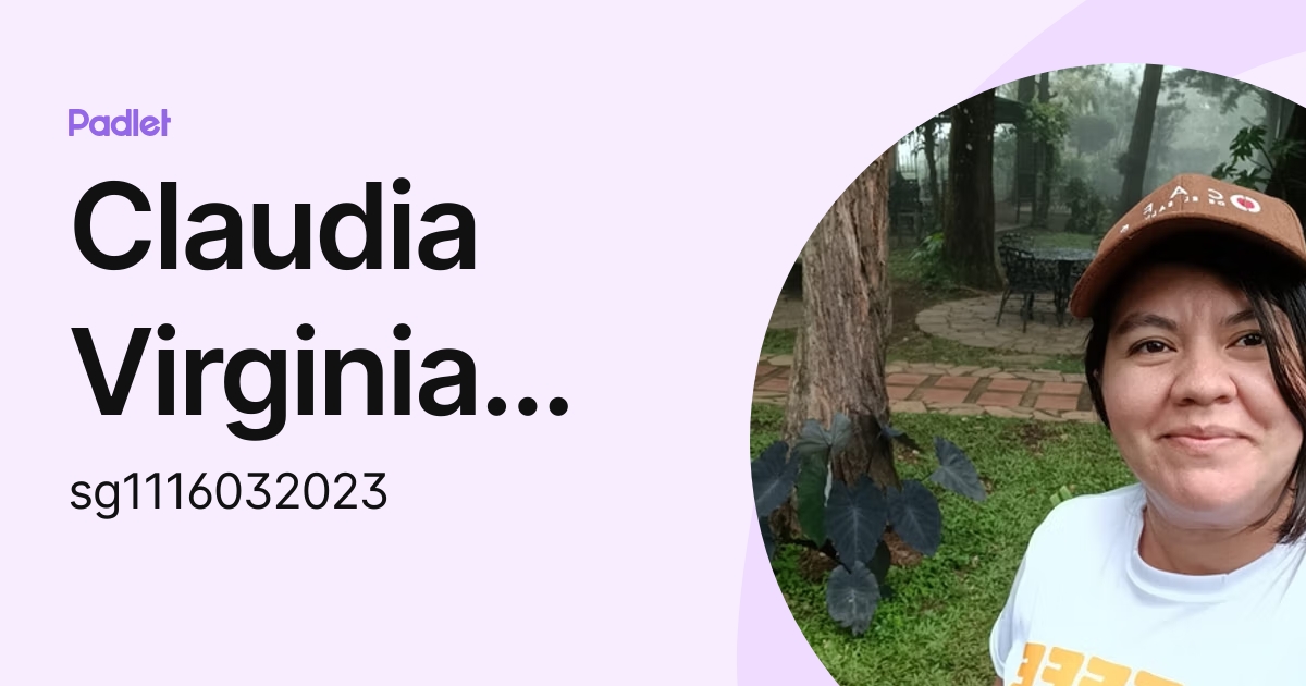 Claudia Virginia Salguero Guevara (sg1116032023) profile | Padlet