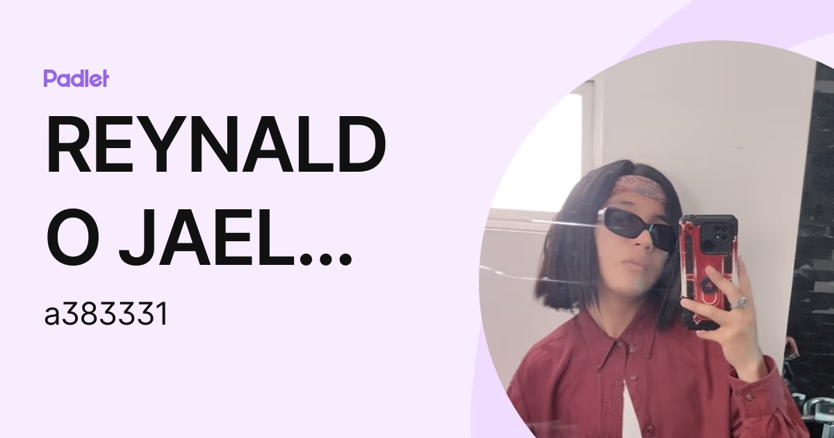 REYNALDO JAEL CASTAÑEDA RUIZ (a383331) profile | Padlet