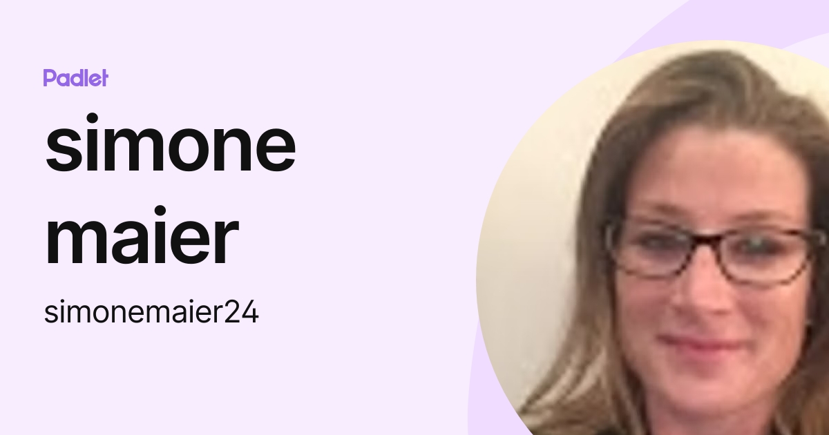 simone maier (simonemaier24) profile | Padlet