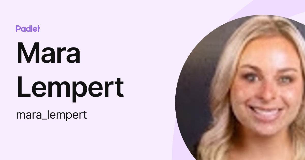 Mara Lempert (mara_lempert) profile | Padlet