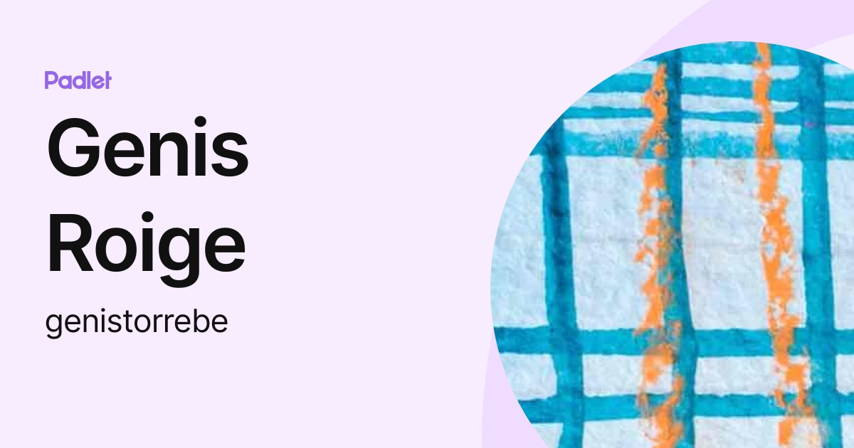 Genis Roige (genistorrebe) profile | Padlet