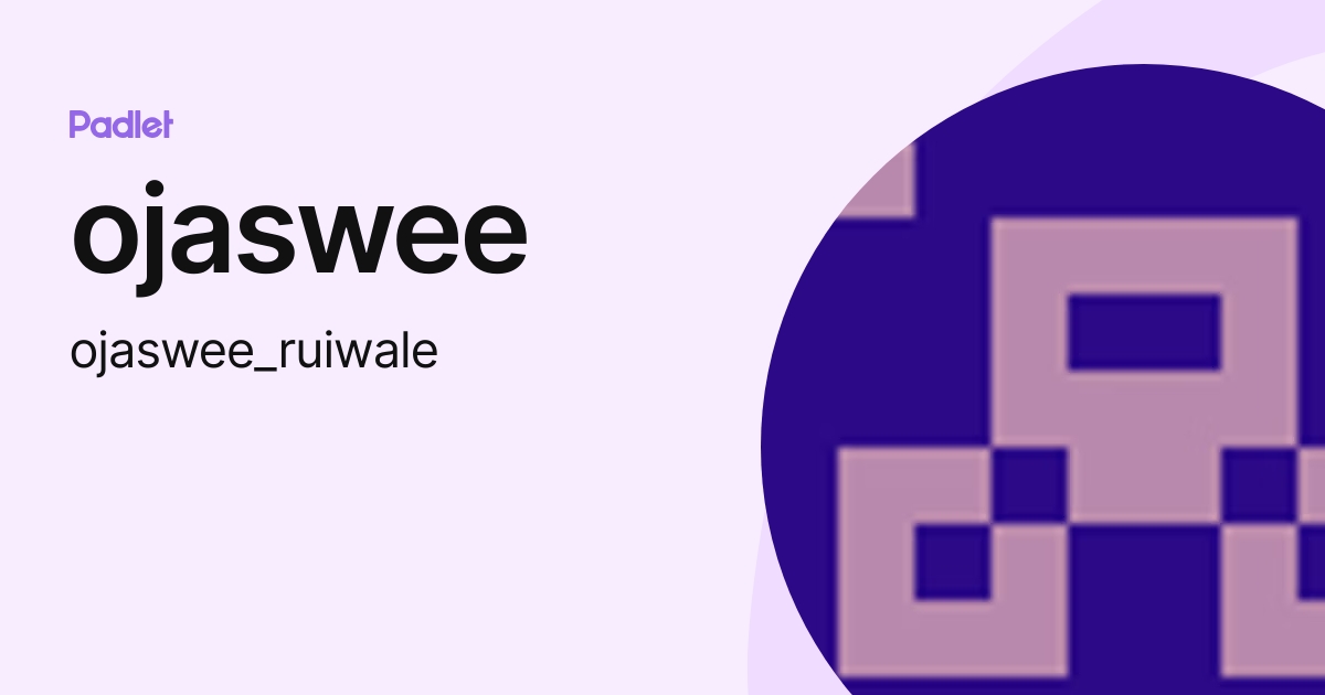 ojaswee (ojaswee_ruiwale) profile | Padlet