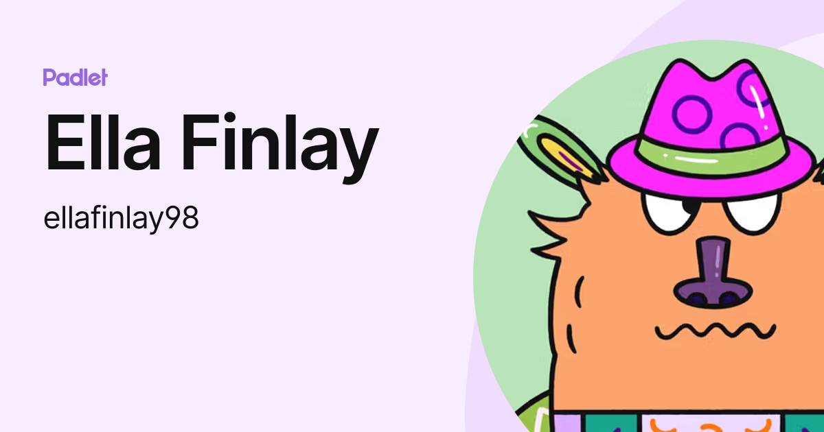 Ella Finlay (ellafinlay98) profile | Padlet