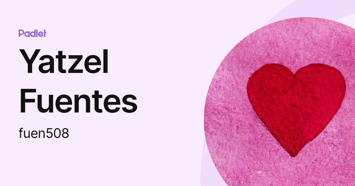 Yatzel Fuentes (fuen508) profile | Padlet