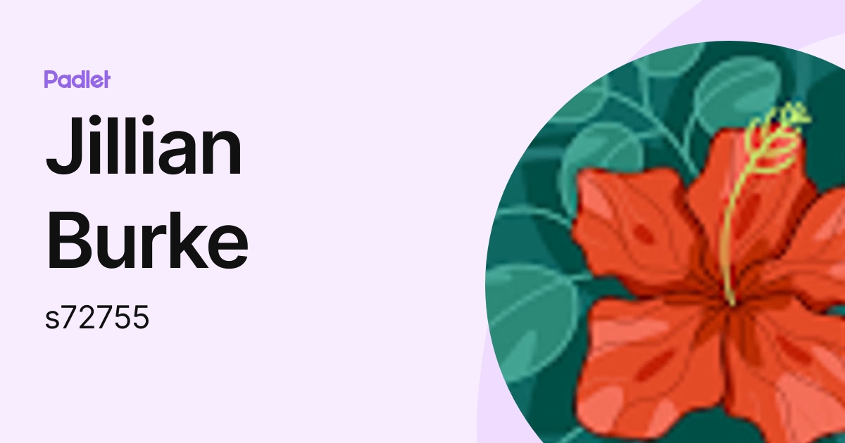 Jillian Burke (s72755) profile | Padlet