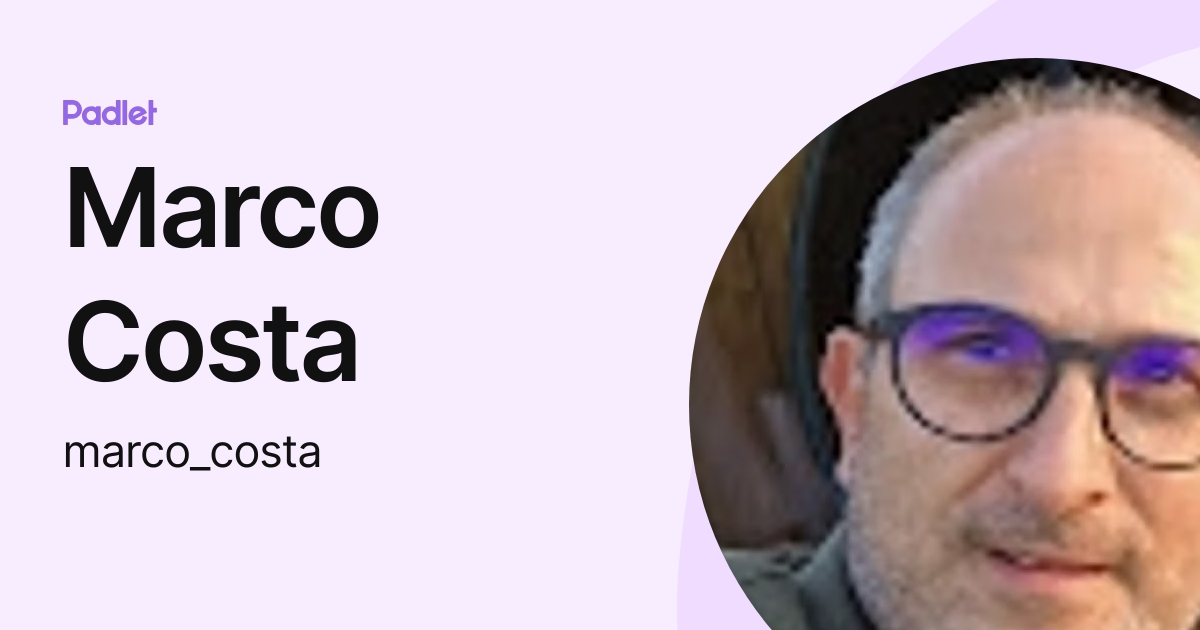 Marco Costa (marco_costa) profile | Padlet