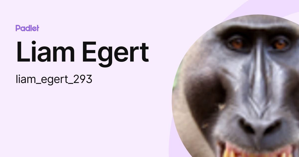 Liam Egert (liam_egert_293) profile | Padlet