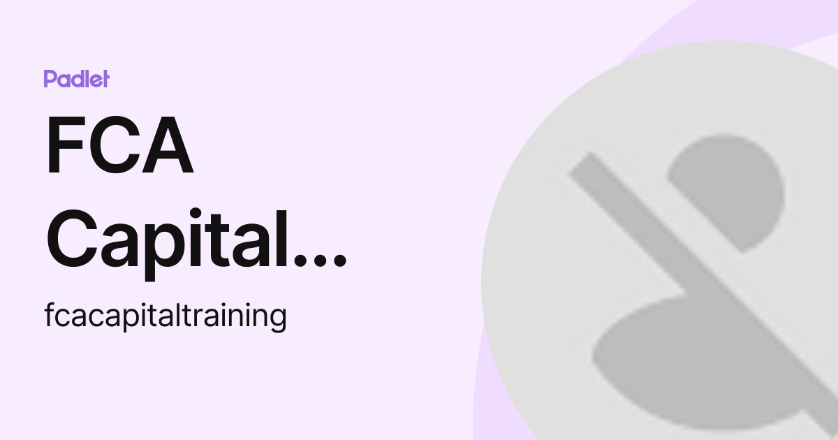FCA Capital Training / JLR FS Training (fcacapitaltraining) profile ...