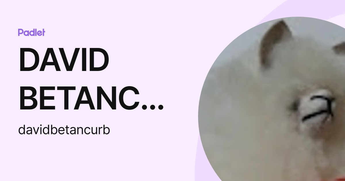 DAVID BETANCUR (davidbetancurb) profile | Padlet
