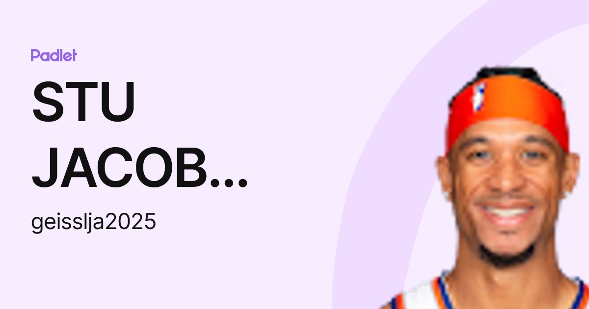 STU JACOB GEISSLER (geisslja2025) profile | Padlet