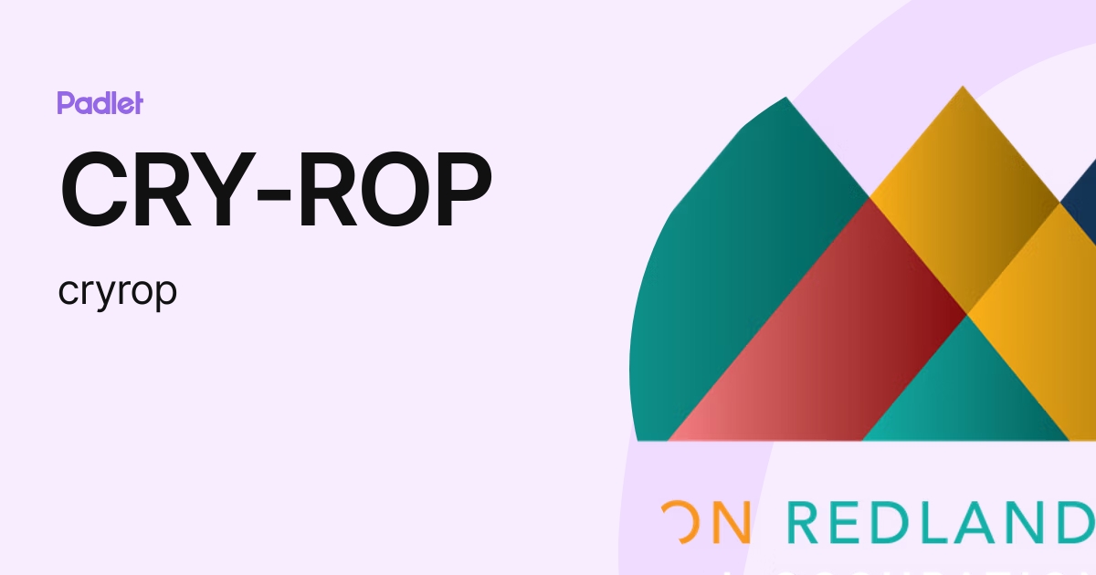 CRY-ROP (cryrop) profile | Padlet