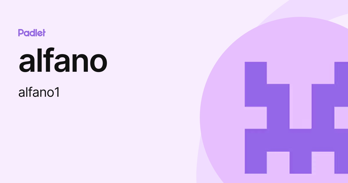 alfano (alfano1) profile | Padlet