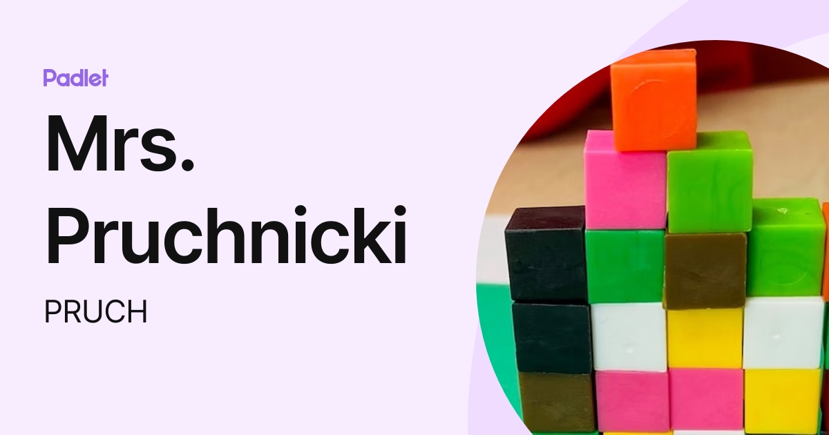 Mrs. Pruchnicki (PRUCH) profile | Padlet