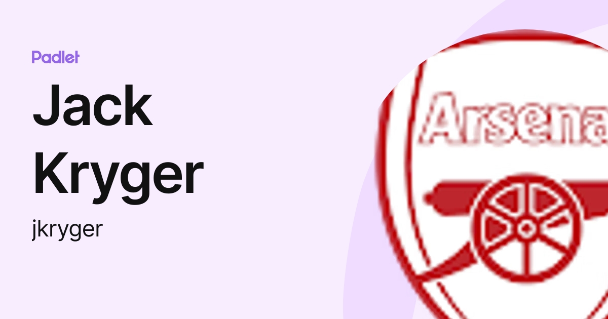 Jack Kryger (jkryger) profile | Padlet