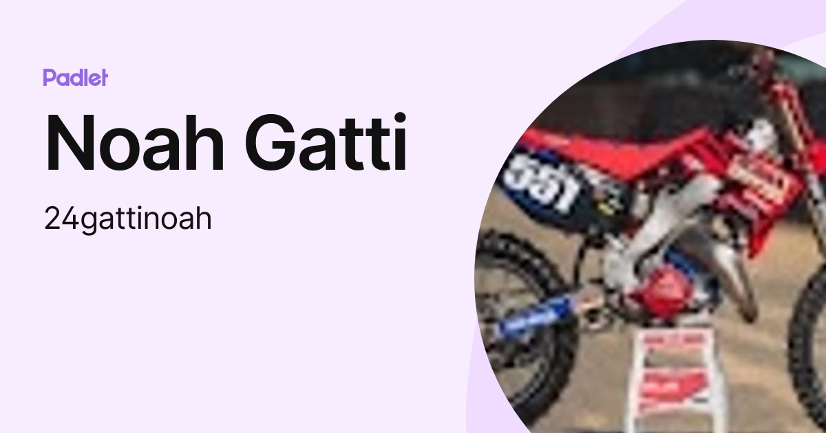 Noah Gatti (24gattinoah) profile | Padlet