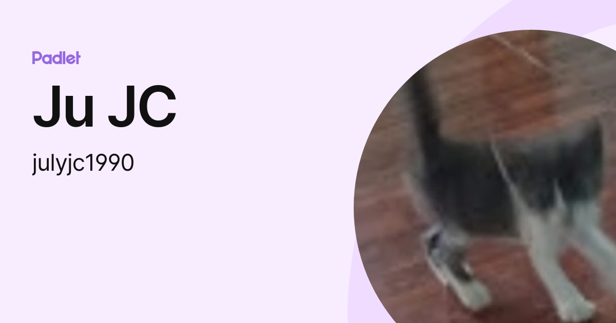 Ju JC (julyjc1990) profile | Padlet