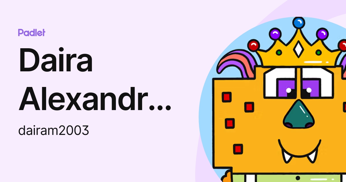 Daira Alexandra Mina Aponza (dairam2003) profile | Padlet