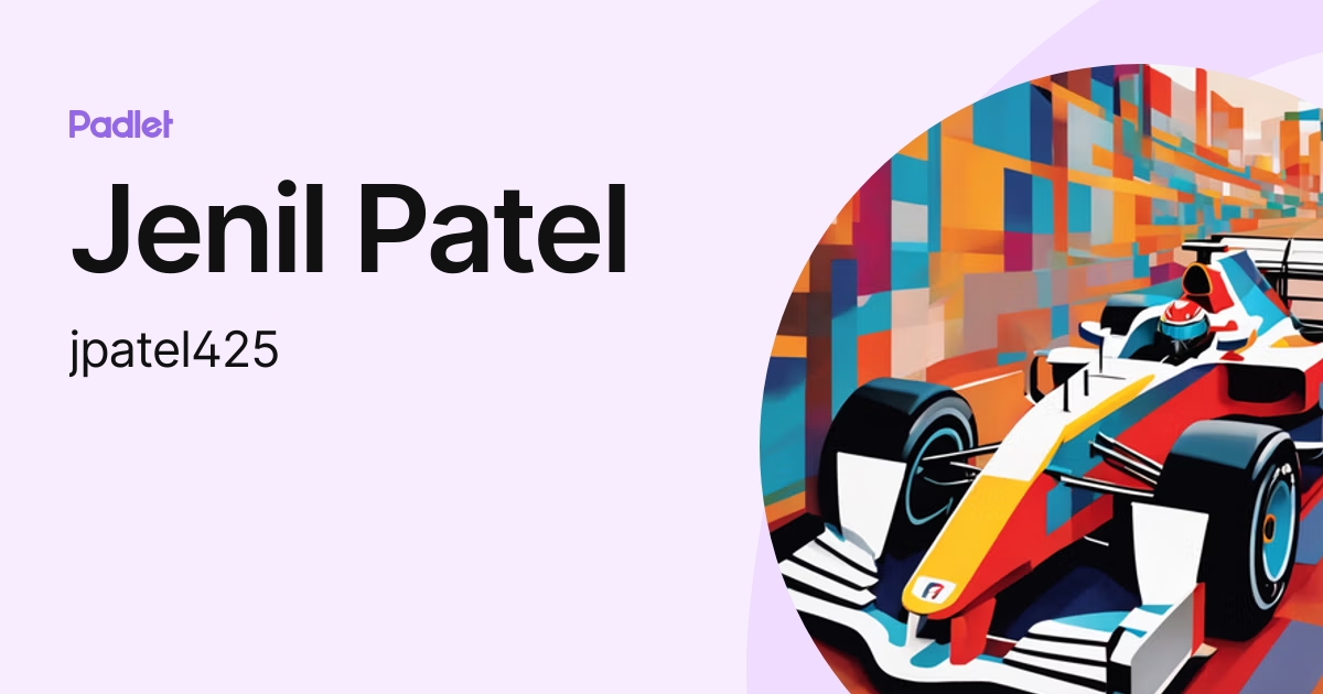 Jenil Patel (jpatel425) profile | Padlet