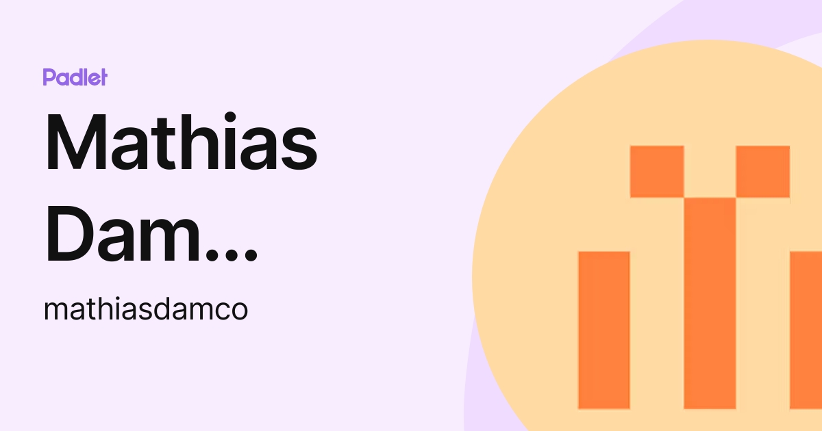 Mathias Dam Drescher (mathiasdamco) profile | Padlet