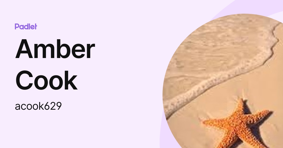 Amber Cook (acook629) profile | Padlet