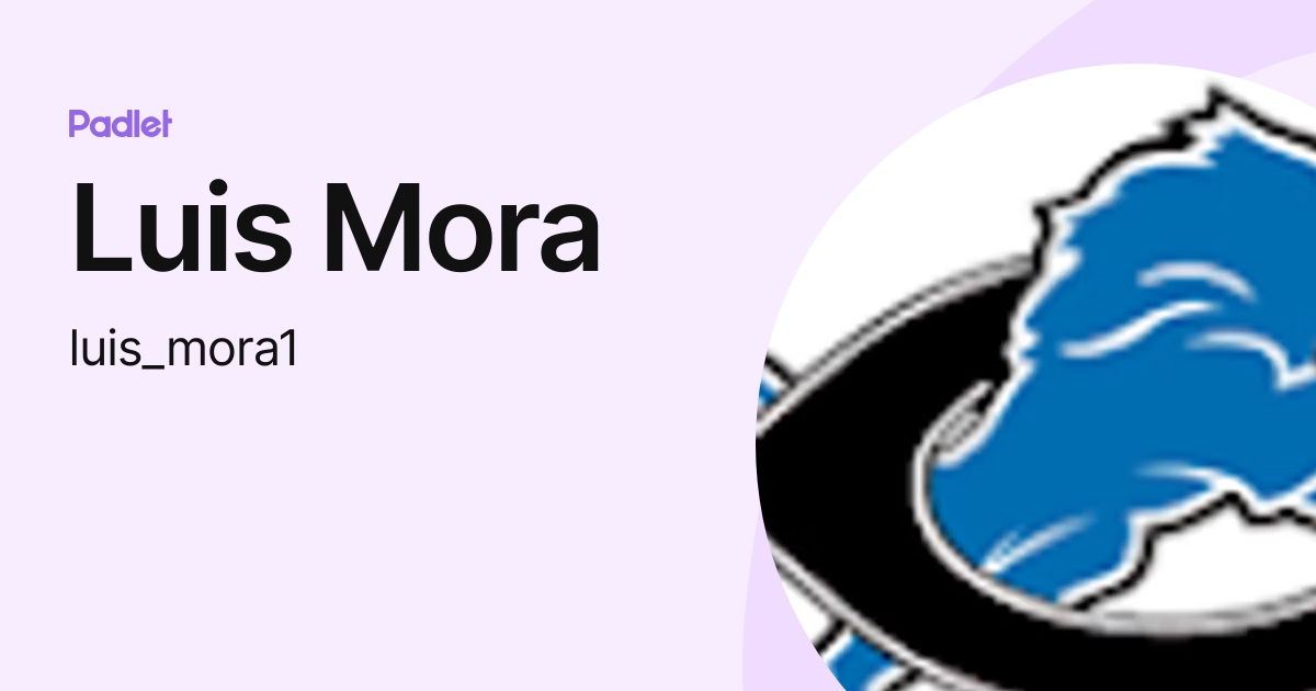 Luis Mora (luis_mora1) profile | Padlet