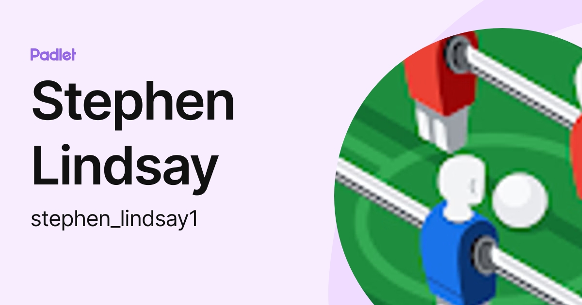 Stephen Lindsay (stephen_lindsay1) profile | Padlet