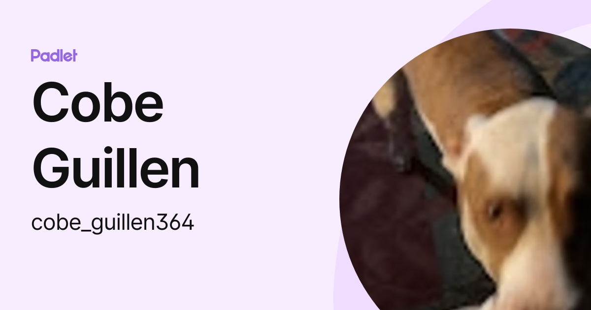 Cobe Guillen (cobe_guillen364) profile | Padlet