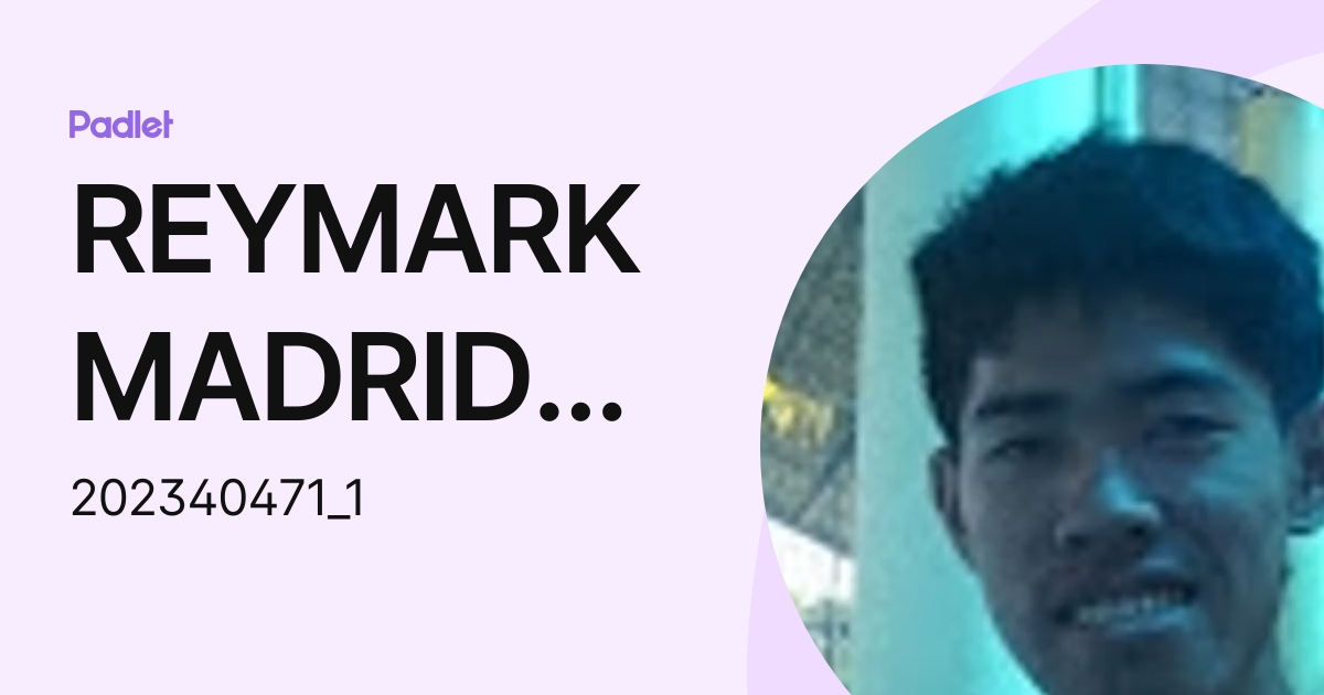 REYMARK MADRIDEO (202340471_1) profile | Padlet