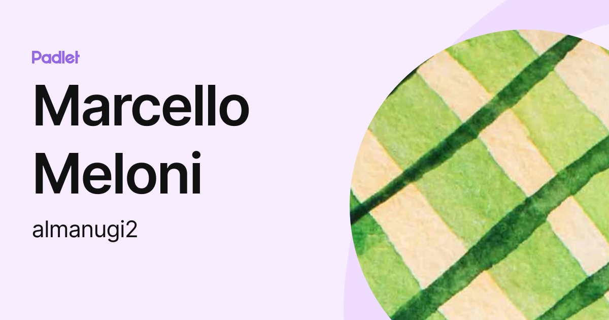 Marcello Meloni (almanugi2) profile | Padlet