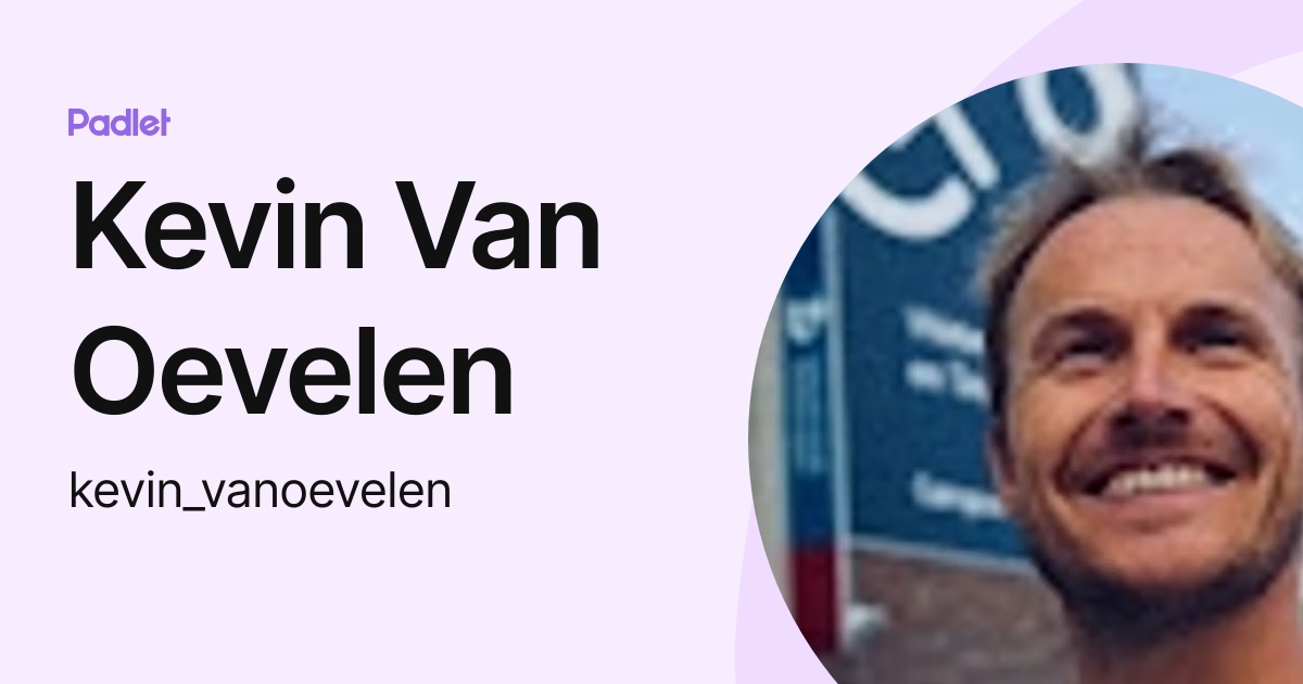 Kevin Van Oevelen (kevin_vanoevelen) profile | Padlet