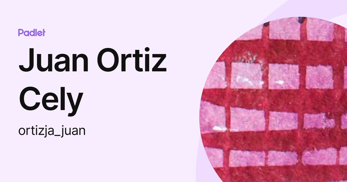 Juan Ortiz Cely (ortizja_juan) profile | Padlet