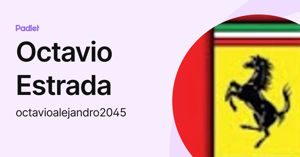 Octavio Estrada (octavioalejandro2045) profile | Padlet