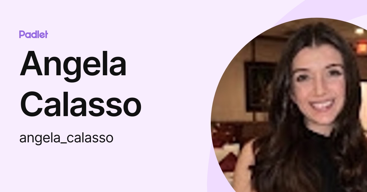 Angela Calasso (angela_calasso) profile | Padlet