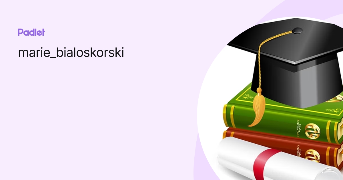 marie_bialoskorski profile | Padlet