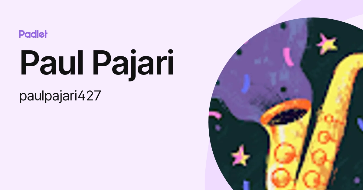 Paul Pajari (paulpajari427) profile | Padlet