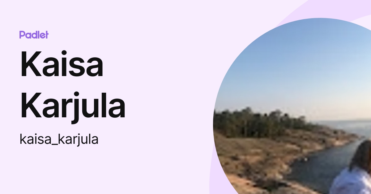 Kaisa Karjula (kaisa_karjula) profile | Padlet
