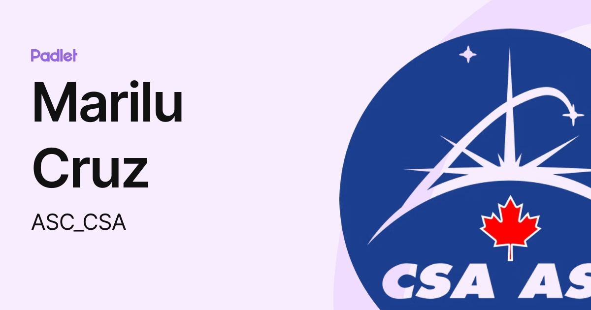 Marilu Cruz (ASC_CSA) profile | Padlet
