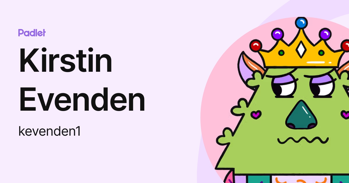 Kirstin Evenden (kevenden1) profile | Padlet
