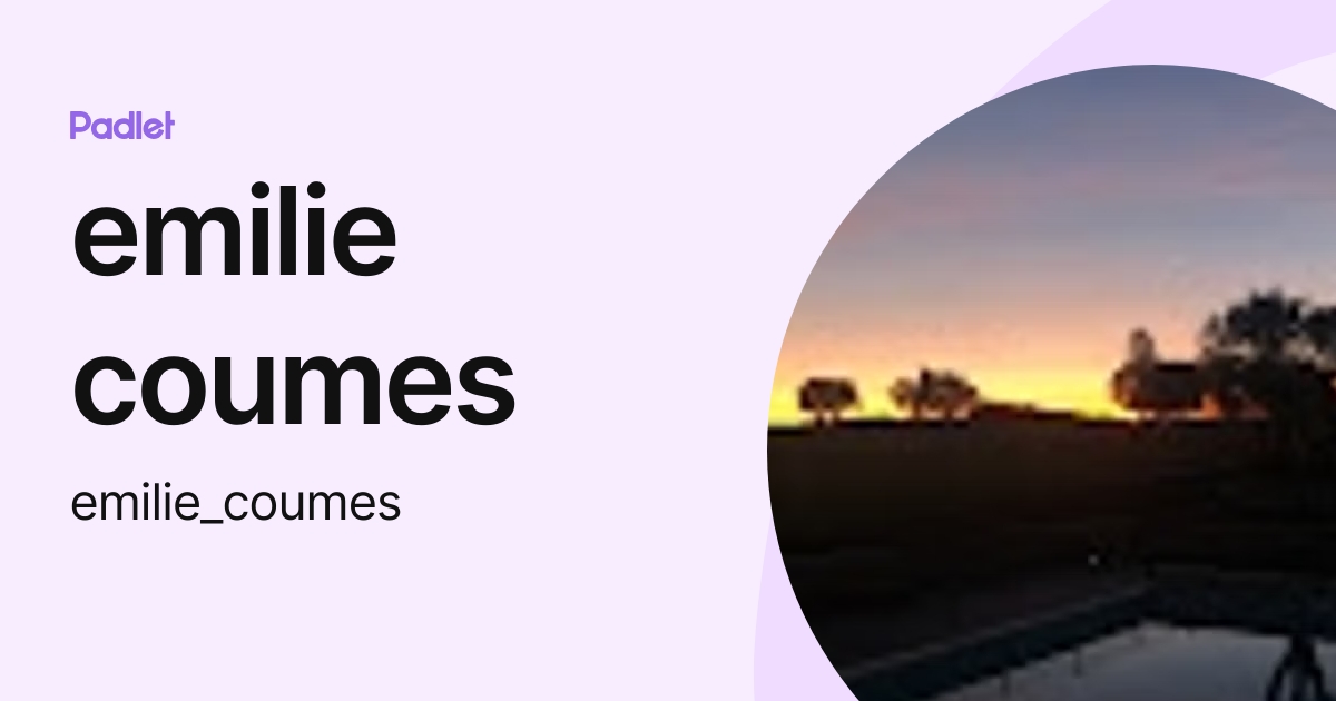 emilie coumes (emilie_coumes) profile | Padlet
