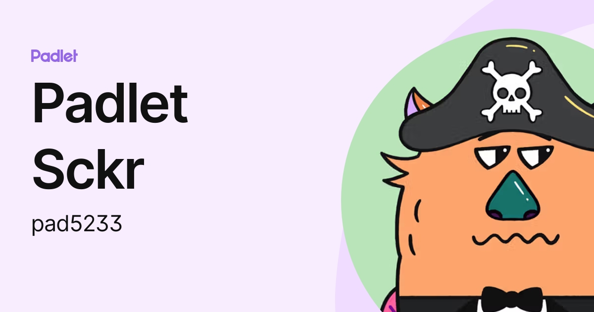 Padlet Sckr (pad5233) profile | Padlet