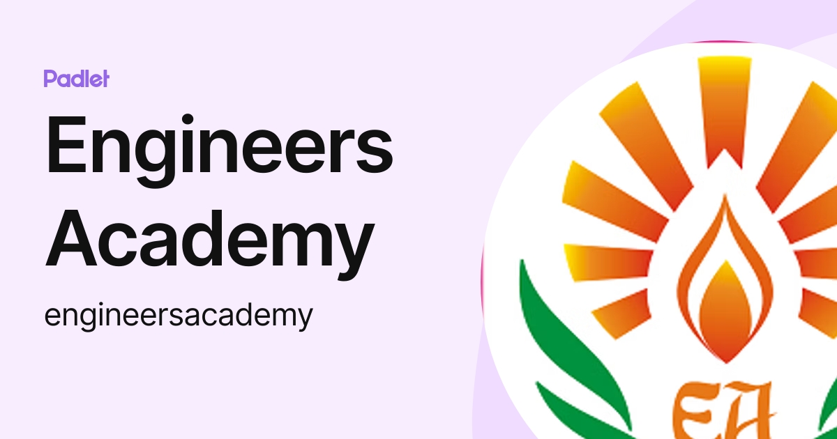 Engineers Academy (engineersacademy) profile | Padlet