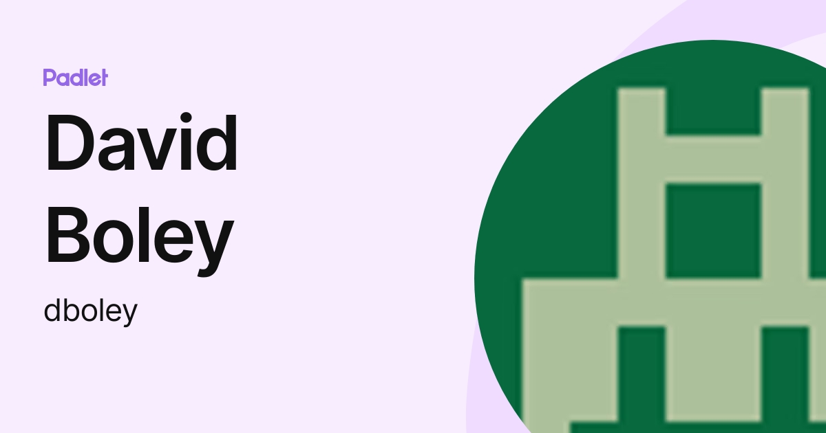 David Boley (dboley) profile | Padlet
