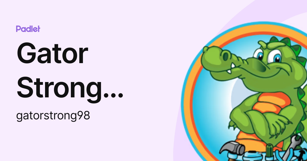 Gator Strong Services (gatorstrong98) profile | Padlet