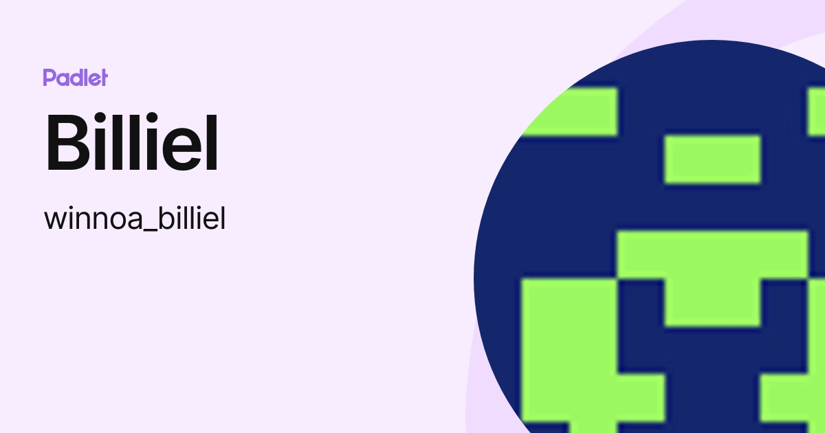 Billiel (winnoa_billiel) profile | Padlet