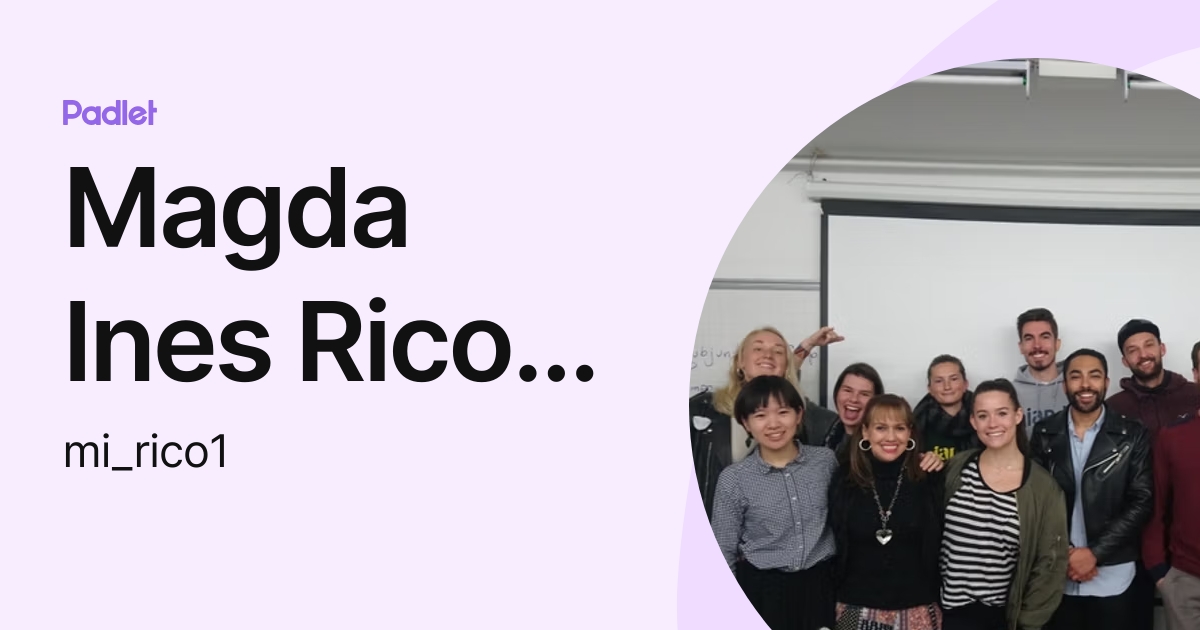 Magda Ines Rico Camacho (mi_rico1) profile | Padlet