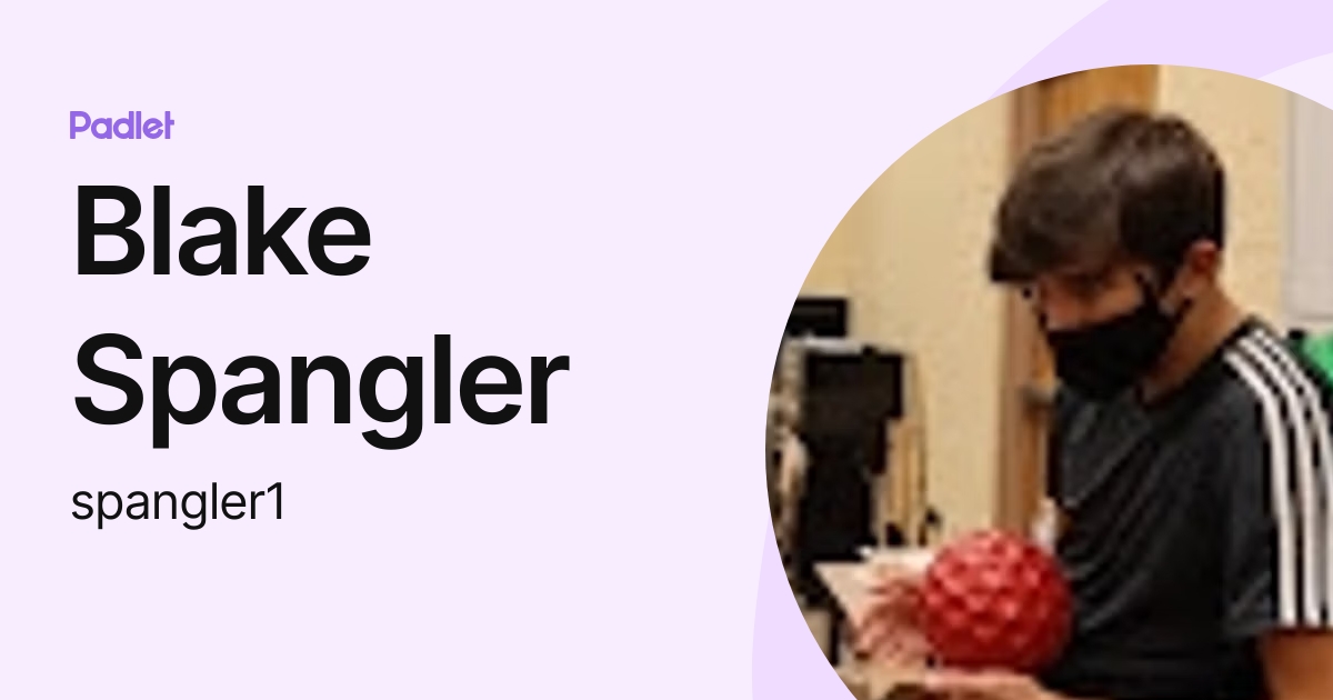 Blake Spangler (spangler1) profile | Padlet